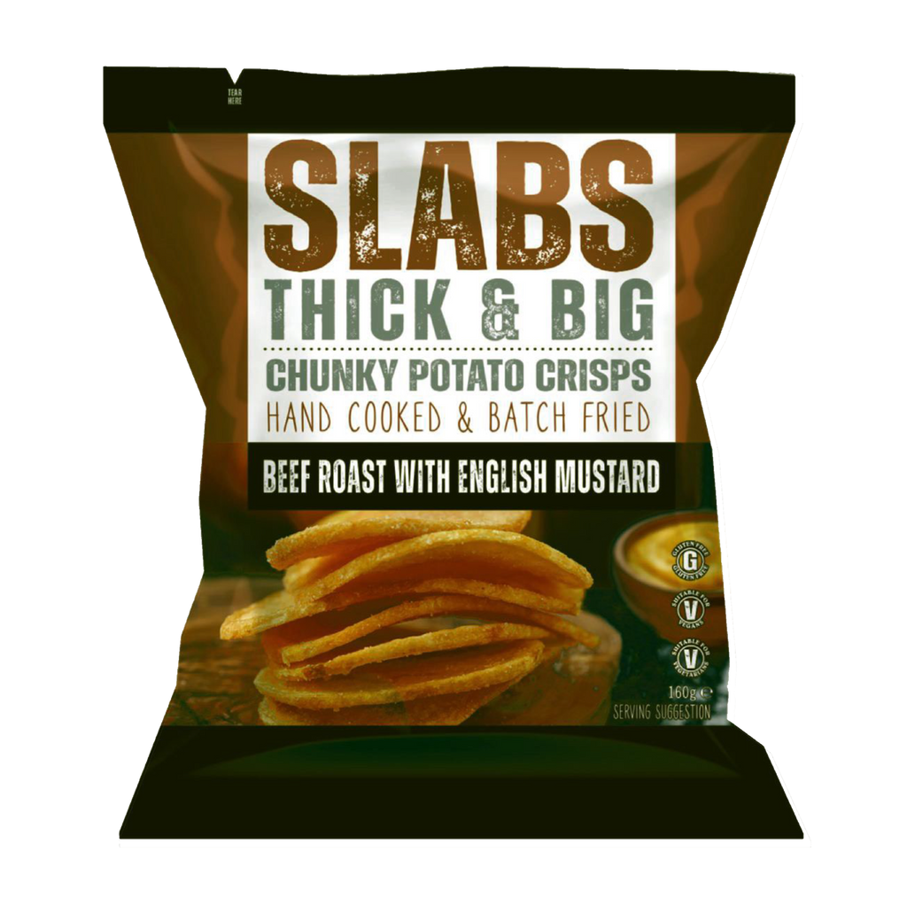SLABS BEEF ROAST & ENGLISH MUSTARD 160g (5.6oz) huge sharing bag – We ...