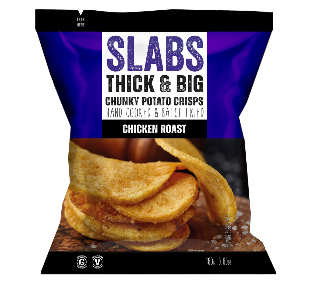SLABS CHICKEN ROAST 160g (5.6oz) huge sharing bag – We Love Crisps