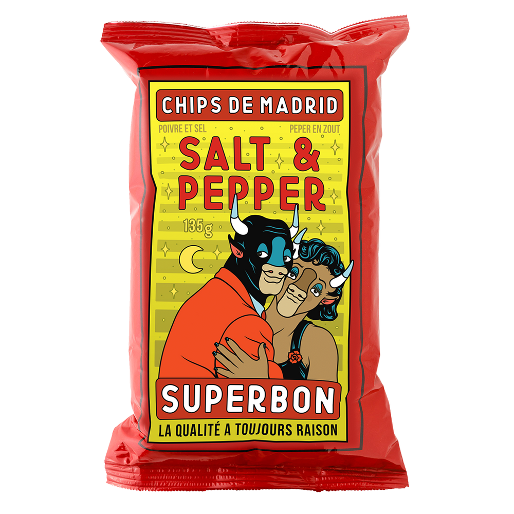 Superbon Chips Salt & Pepper 45g (1.6oz) single serve bag – We Love Crisps